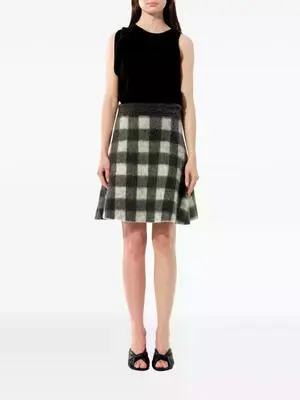 Balenciaga Check Brushed-finish Skirt