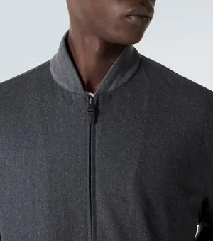 Canali Wool Bomber Jacket