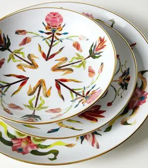 L'Objet Grand Tour Porcelain Soup Plate