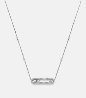 Messika Move 18kt White Gold And Diamond Necklace
