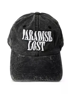 Alchemist Distressed Embroidered-logo Cap - Grey