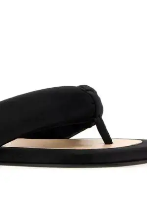 Carven Satin Thong Slippers