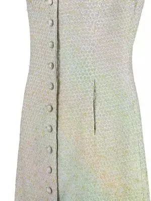 HARRY HALGO Button-front Sleeveless Dress