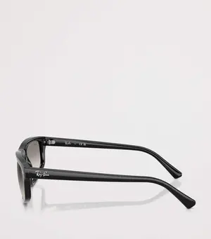 Ray-ban Rectangular Full Rim Sunglasses - Black