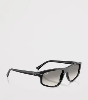 Ray-ban Rectangular Full Rim Sunglasses - Black
