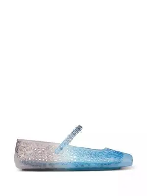 JIMMY CHOO Jimmy Choo Jelly Degradé Ballerina Flats Blue