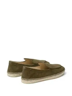 JIMMY CHOO Velvet-effect Espadrilles - Green