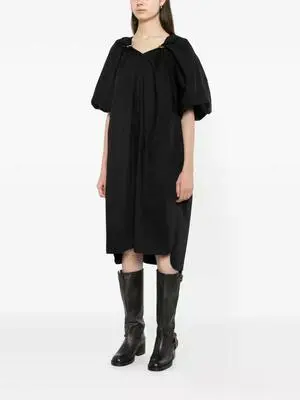 JNBY V-neck Balloon Dress - Black