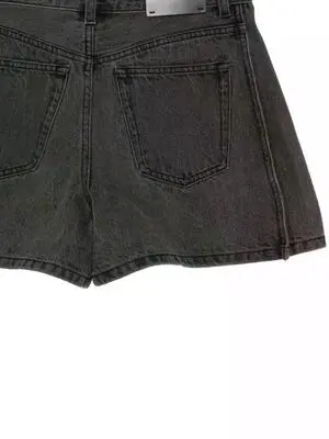 JNBY High-waisted Denim Shorts With Logo Patch