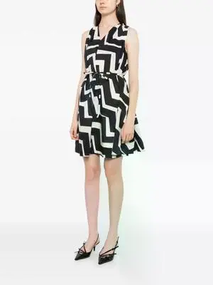 JNBY Chevron-print A-line Dress
