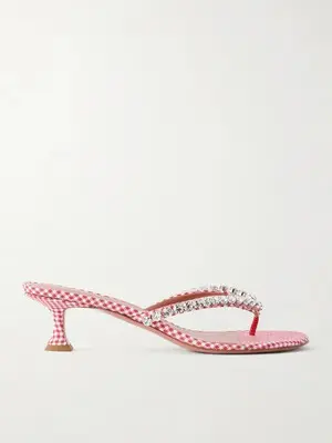 Amina Muaddi Studded Sandals For Women