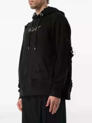 MASTERMIND WORLD Distressed Skull-print Hoodie