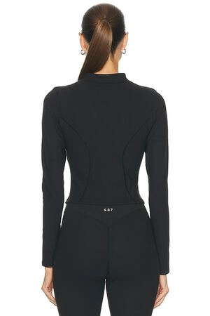 437 The Curve Jacket Zip Up Activewear - Black
