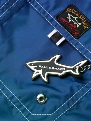 Paul & Shark Logo Print Swim Shorts