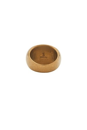 Dries Van Noten Gold-tone Brass Ring With Stone - Black