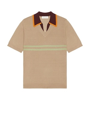Dries Van Noten Molar Polo - Camel