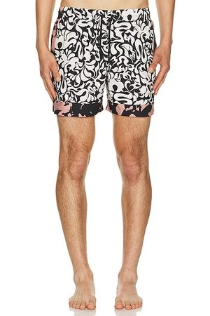 Dries Van Noten Phibbs Printed Swim Shorts - Black
