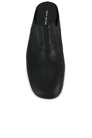 Dries Van Noten Leather Slide - Black