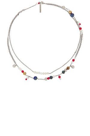 Dries Van Noten Layered Pearl And Semiprecious Stone Necklace - Multi