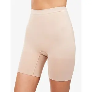 Spanx Sculpt™ Gofigure Mid-thigh Stretch-woven Shorts - Chai