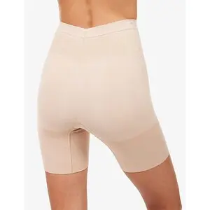 Spanx Sculpt™ Gofigure Mid-thigh Stretch-woven Shorts - Chai