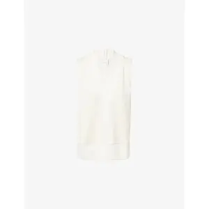 Varley Freida V-neck Knitted Tank Top - Pristine
