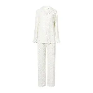 THE NAP CO Scallop Printed Long-sleeve Modal-jersey Pyjama Set - Hydrangea