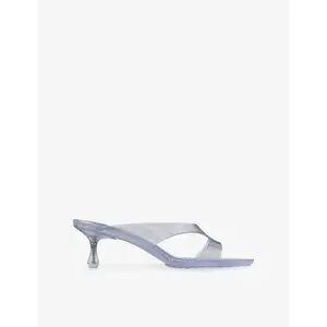 JIMMY CHOO Jelly Drop 50 Jelly Sandals - Silver