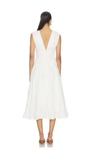 Peixoto Ava Midi Dress - White