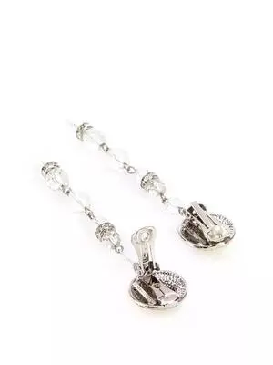 Alessandra Rich Crystal Embellished Drop Earrings