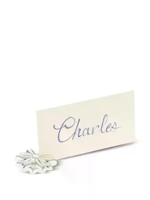 Christofle Flower Place Card Holders - Silver