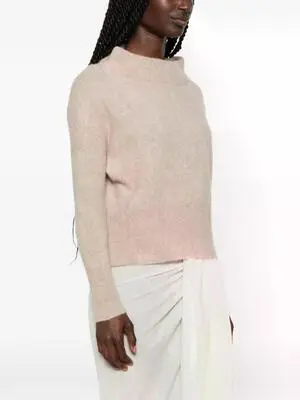 LA JULIE CASHMERE Funnel-neck Sweater