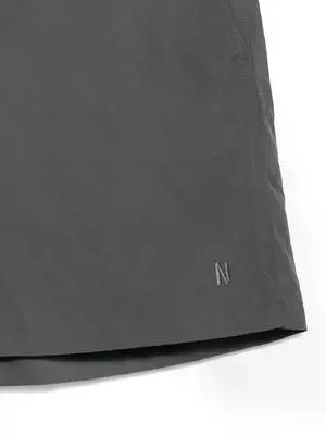 Norse Projects Embroidered Drawstring Swim Shorts - Grey
