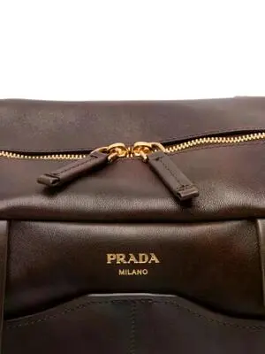 Prada Antiqued Leather Top-handle Bag