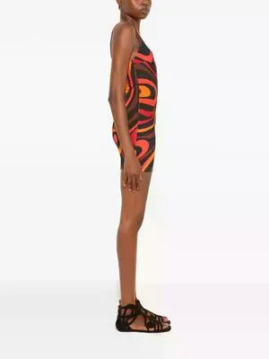 Emilio Pucci Marmo Print Mini Dress - Black
