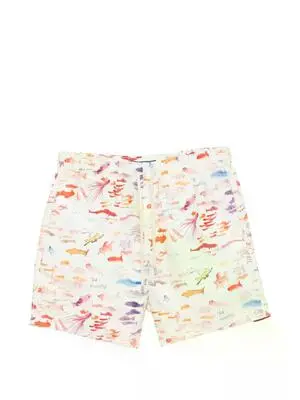 Vilebrequin X Fabrice Hyber Moorea Swim Shorts - Neutrals