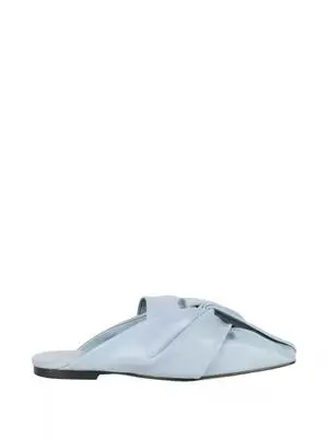 JVAM Twisted Square-toe Mules - Blue