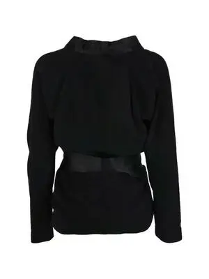 MONDRAIN Belted Wrap Cardigan