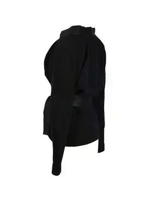 MONDRAIN Belted Wrap Cardigan