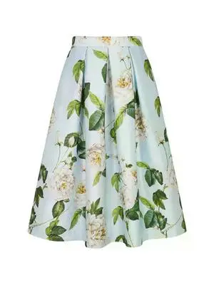 LUNATICA MILANO Luna K Roses Floral-print Midi Skirt