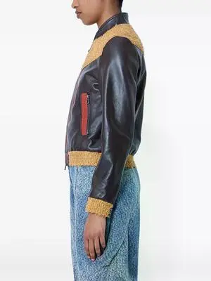 KIKO KOSTADINOV Zip-up Leather Jacket