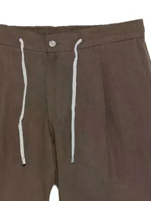 BARBA NAPOLI Drawstring-waist Pleated Shorts