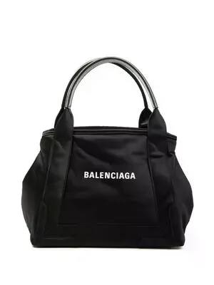 Balenciaga 2010 Nylon Navy Cabas Tote S Satchel