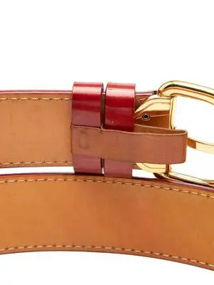 LOUIS VUITTON Monogram Vernis Ceinture Belt - Red
