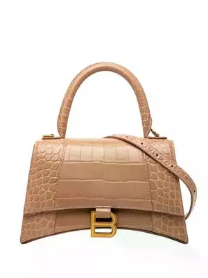 Balenciaga Small Hourglass Top Handle Bag - Brown