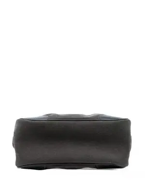Prada Prada Canvas Canapa Logo Frame Pouch Brown
