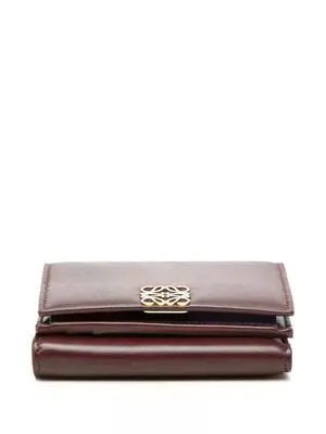 Loewe 2024 Leather Anagram Trifold Wallet Small Wallets
