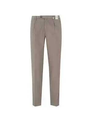 MYTHS Pleated Pressed-crease Trousers