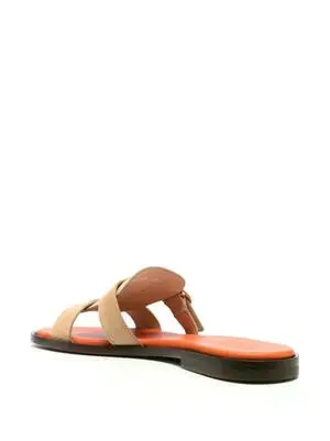 DOUCAL'S Suede Open-toe Slides