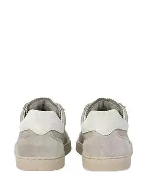 GROUNDIES Panama Suede-panelled Logo-print Sneakers
